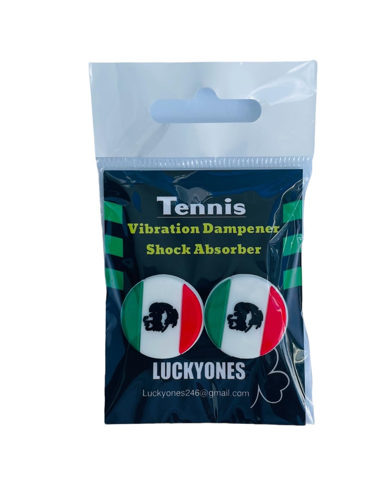 Tennis Vibration Dampener Flags (Mexico Flag)