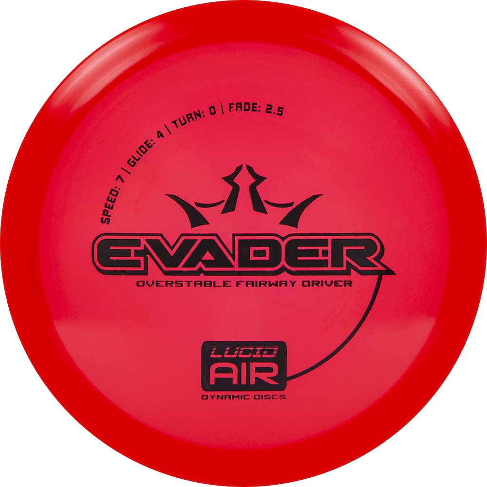 Dynamic Discs Lucid AIR Evader Fairway Driver Golf Disc [Colors May Vary] - 145-159g