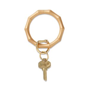 oventure, silicone big o key ring, the original bracelet keychain - gold rush bamboo