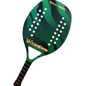 Beach Tennis Racket,Carbon Fiber Grit Face with EVA Memory Foam Core Beach Tennis Racket with Cover Bag (2PCS)