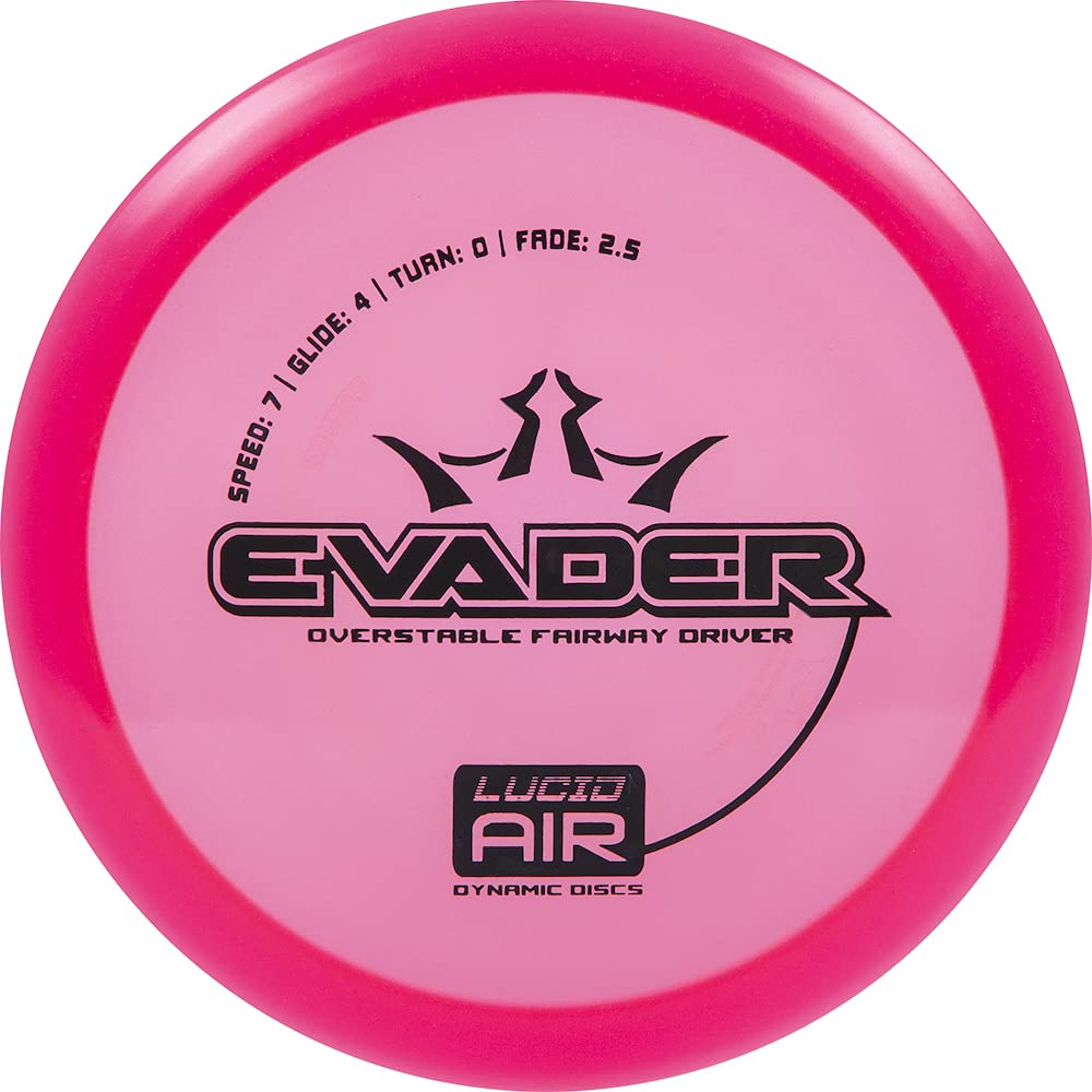 Dynamic Discs Lucid AIR Evader Fairway Driver Golf Disc [Colors May Vary] - 145-159g