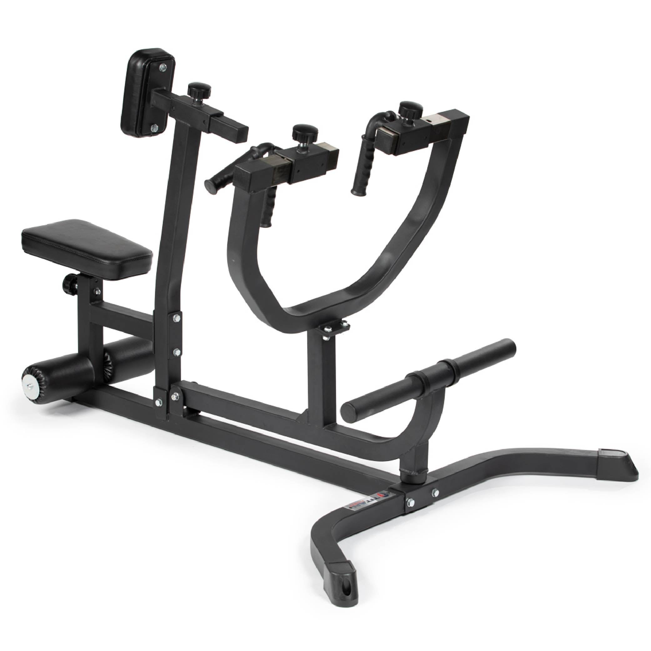 Titan Fitness Plate Loaded Seated Row Machine, Rated 270 LB, Adjustable Chest Supported Row Machine with Olympic Weight Posts, for Back, Arms, Shoulders