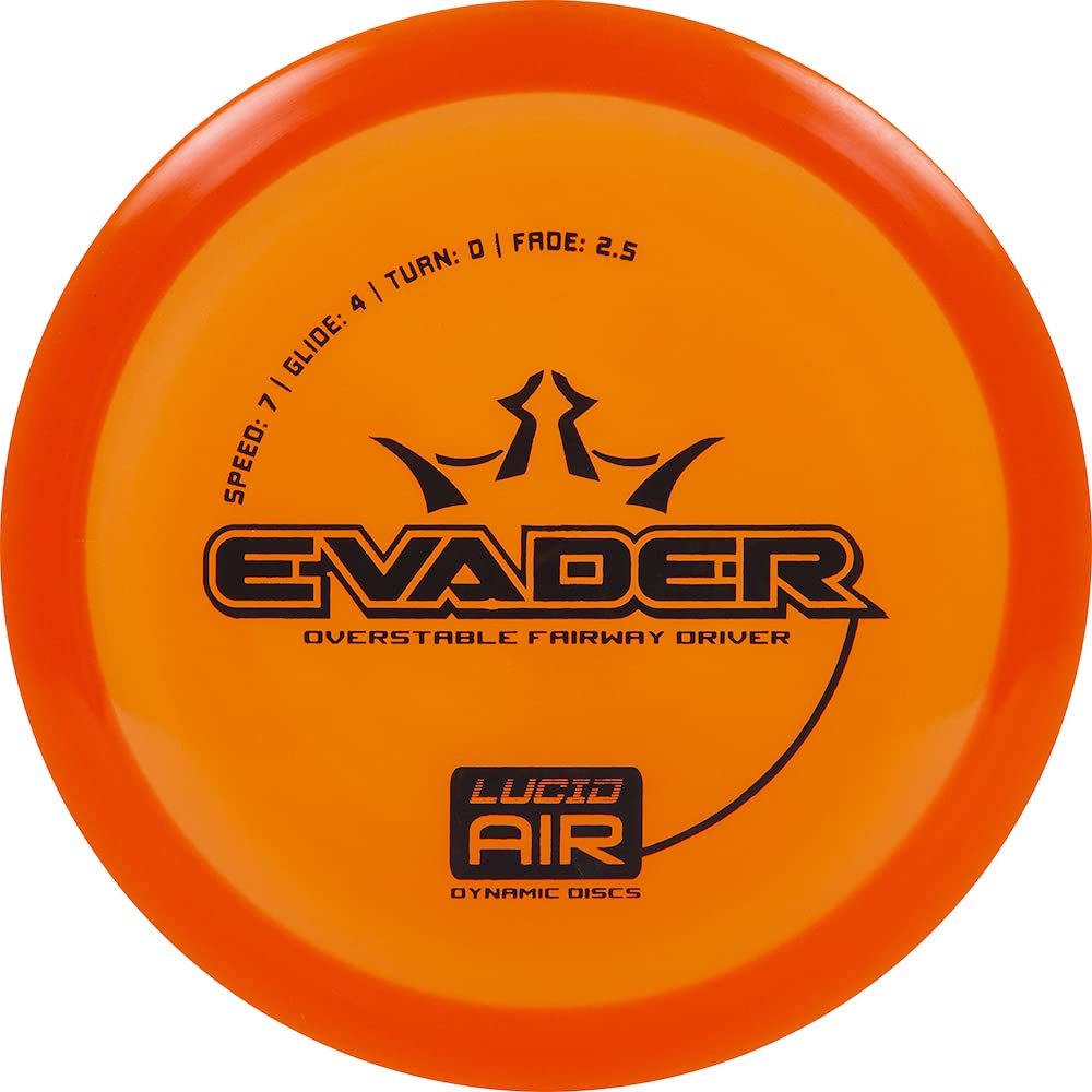 Dynamic Discs Lucid AIR Evader Fairway Driver Golf Disc [Colors May Vary] - 145-159g