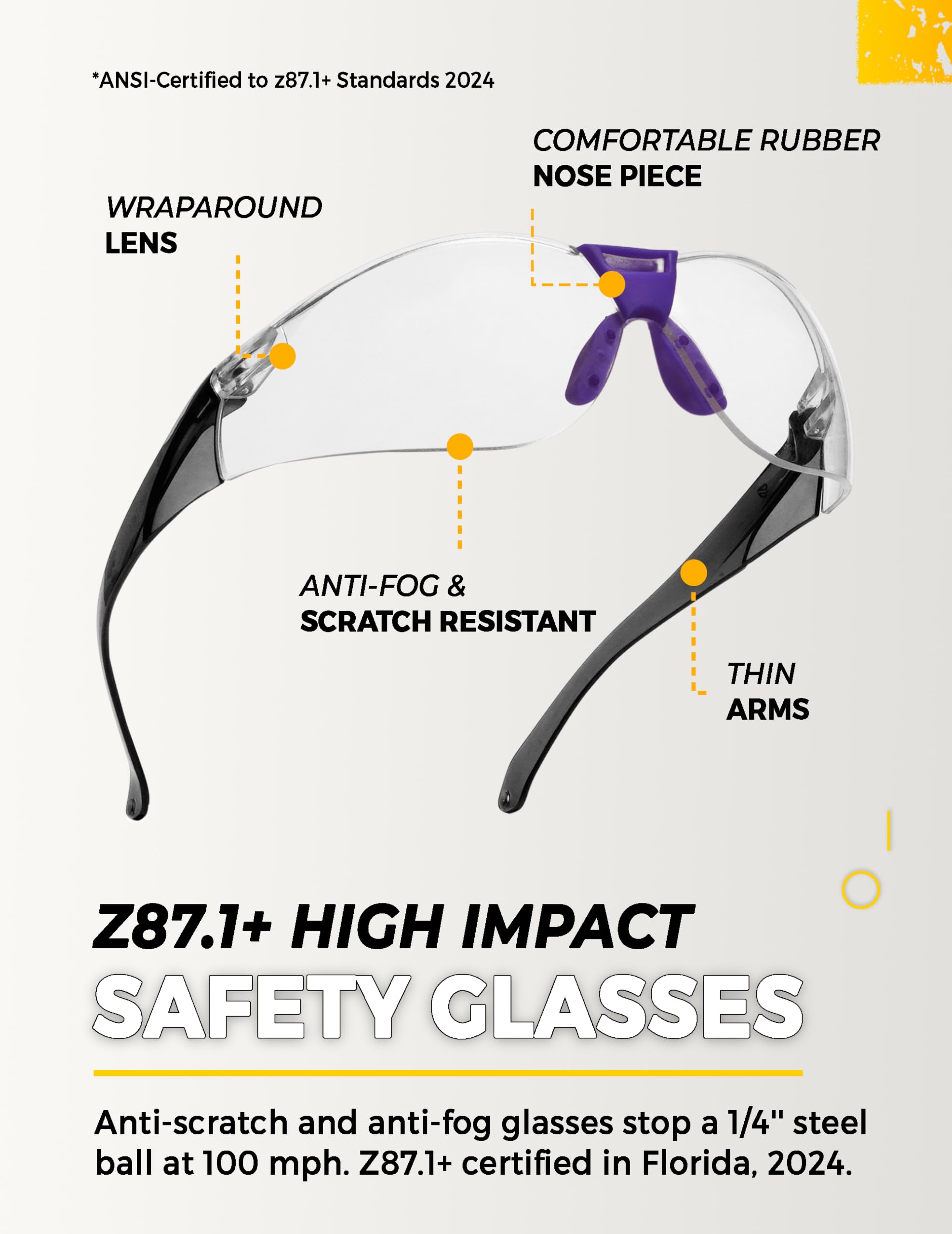 TradeSmart High-Performance Earmuffs for Shooting Range & Shooting Eye Protection Glasses + Firearm Confidence Course Included