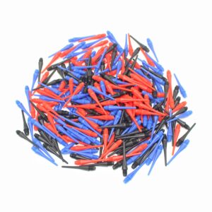 roobeeo soft dart tip 2ba thread soft tip dart points 300 packs 3 colors plastic dart tips replacement dart accessories