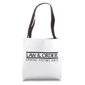 law & order: svu logo tote bag