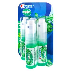 Crest Scope | One 4-Pack of Mint Breath Mist Sprays (4 Total Sprays) - 0.24 ounce (7mL) - Made in an FDA Audited USA Facility