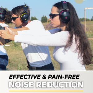 TradeSmart High-Performance Earmuffs for Shooting Range & Shooting Eye Protection Glasses + Firearm Confidence Course Included