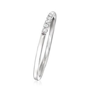 RS Pure by Ross-Simons Diamond-Accented Ring in Sterling Silver. Size 6