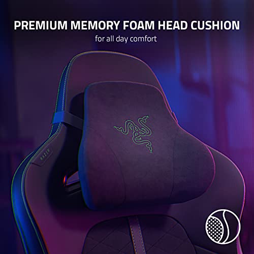 Razer Enki Gaming Chair: All-Day Gaming Comfort - Built-in Lumbar Arch - Optimized Cushion Density - Dual-Textured, Eco-Friendly Synthetic Leather - Reactive Seat Tilt & 152-Degree Recline - Green