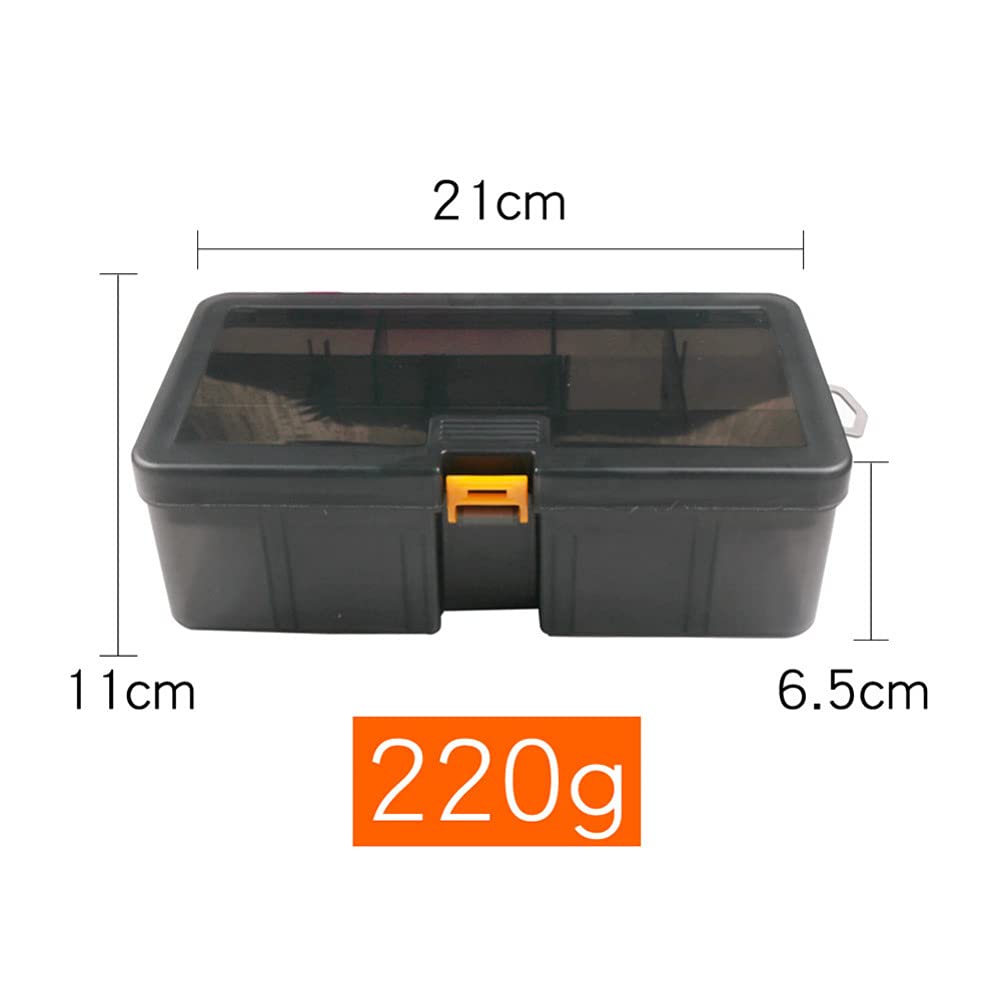 BESPORTBLE 1PC Large Capacity Fishing Lure Box Portable Fishing Tool Box Double- Layer Fishing Bait Box Plastic Fishing Accessories Container Fishing Hook Parts Storage Box for Fishing Use