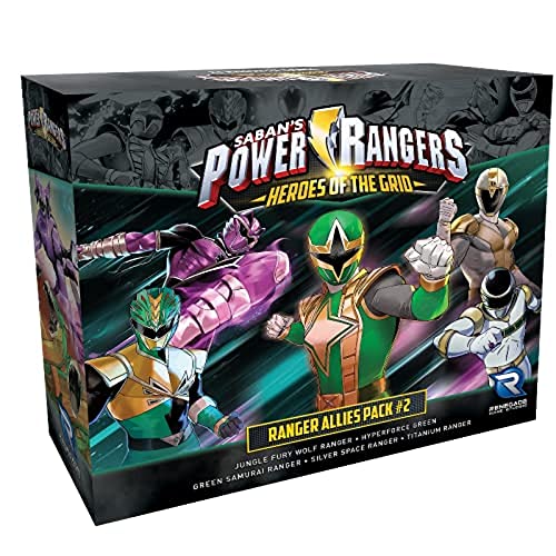 Renegade Game Studios Power Rangers: Heroes of The Grid Ranger Allies Pack #2, Ages 14+, 2-5 Players, 45-60 Minutes.