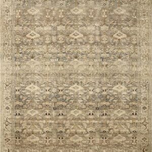 Loloi II Margot Collection MAT-04 Antique / Green 7'-6" x 9'-6", 3.8" Thick, Area Rug, feat.CloudPile, Soft, Durable, Printed, Medallion, Low Pile, Non-Shedding, Easy Clean, Living Room Rug