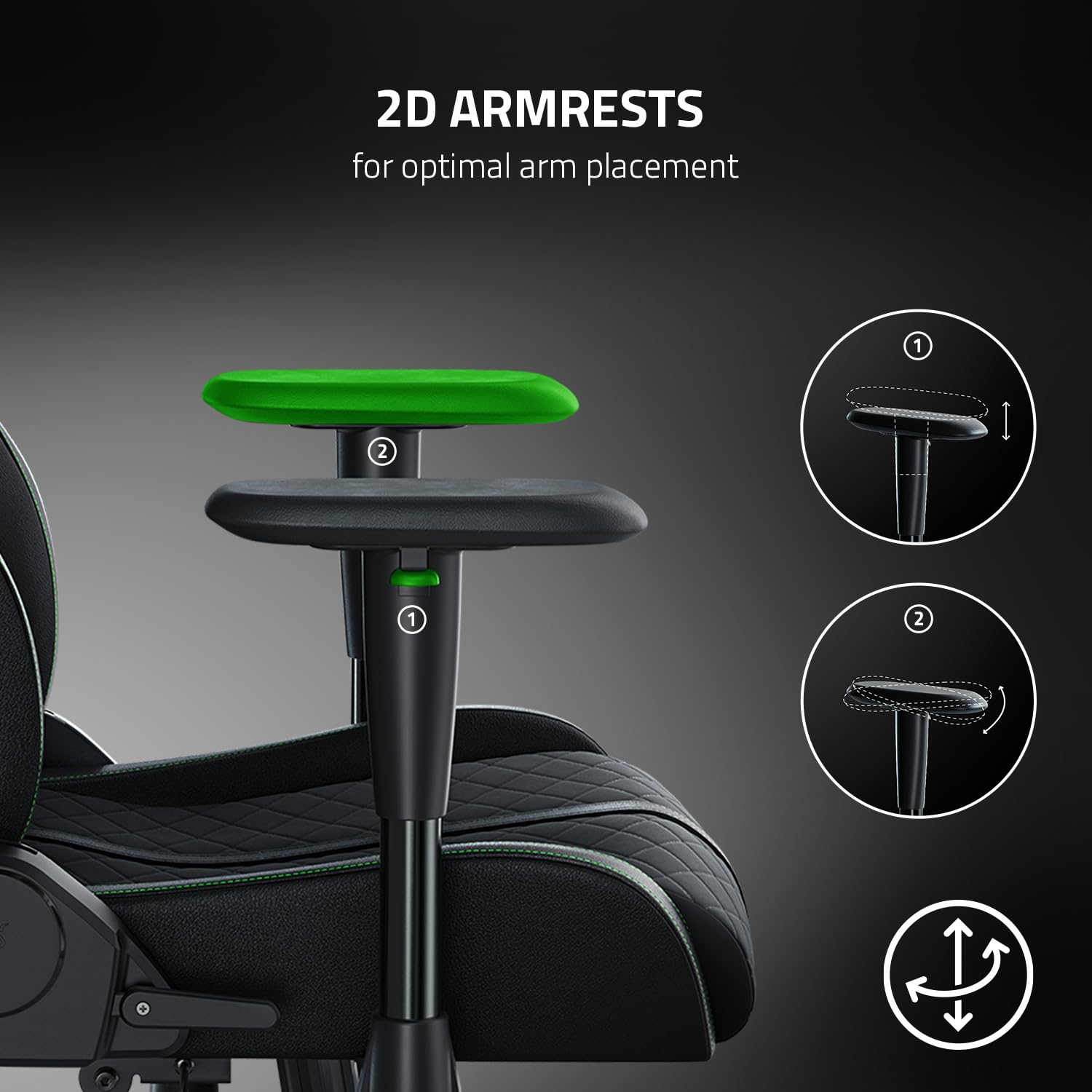 Razer Enki X Essential Gaming Chair: All-Day Gaming Comfort - Built-in Lumbar Arch - Optimized Cushion Density - Dual-Textured, Eco-Friendly Synthetic Leather - Adjustable 152-degree Recline