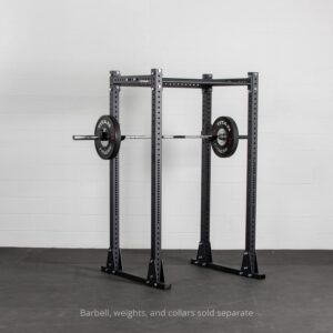 Titan Fitness Flat Foot Power Rack X-3 Series 82-in. H 30-in. D with 4 Weight Plate Holders