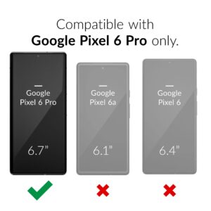 Crave Dual Guard for Google Pixel 6 Pro, Shockproof Protection Dual Layer Case for Google Pixel 6 Pro - Black