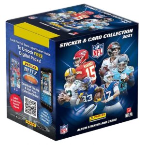 nfl panini 2021 football sticker collection box [50 packs]