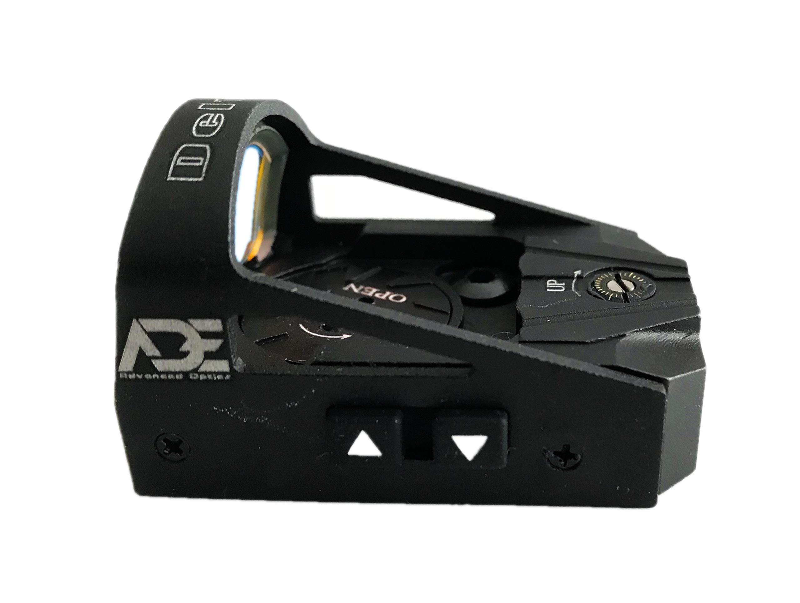 Ade Advanced Optics Delta RD3-012 Red Dot Reflex Sight + Optic Mounting Plate for Taurus PT111 G2, Millennium G2, G2C, G3 with Original Rear Sight, PT140 G2, PT709, PT740, TX22 + Pictinny Plate