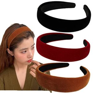 lvyeer velvet wide headbands for women soft head bands diademas para mujer de moda hairbands for women girls fashion no slip headband for women hairbands hair accessories