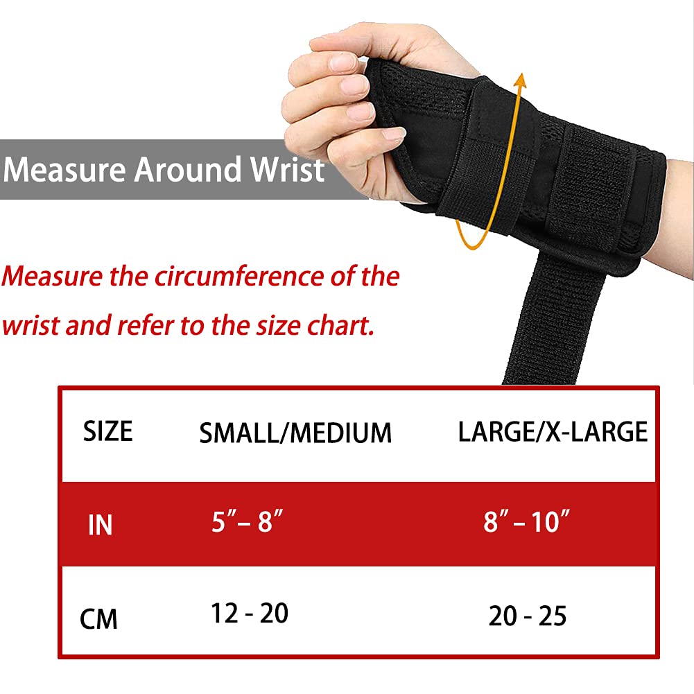 NuCamper Wrist Brace Carpal Tunnel Right Left Hand for Men Women, Night Wrist Sleep Supports Splints Arm Stabilizer with Compression Sleeve Adjustable Straps,for Tendonitis Arthritis Pain Relief