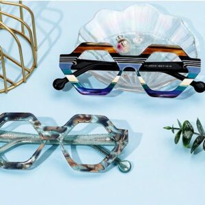 Vooglam Geometric Frame Eyeglasses for Women Ailsa