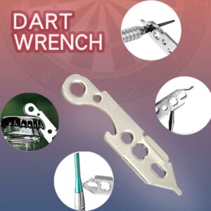 Dart Accessory Kit for Soft Tip and Steel Tip with Dart Rubber O Ring, Dart Sharpener, Dart Wrench Tool, Shaft and Dart Point Remover Tool, Dart Flight Punch Tool, Dart and Accessories Set