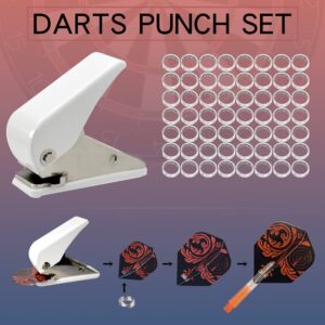 Dart Accessory Kit for Soft Tip and Steel Tip with Dart Rubber O Ring, Dart Sharpener, Dart Wrench Tool, Shaft and Dart Point Remover Tool, Dart Flight Punch Tool, Dart and Accessories Set