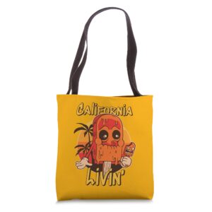 funny california livin' tote bag