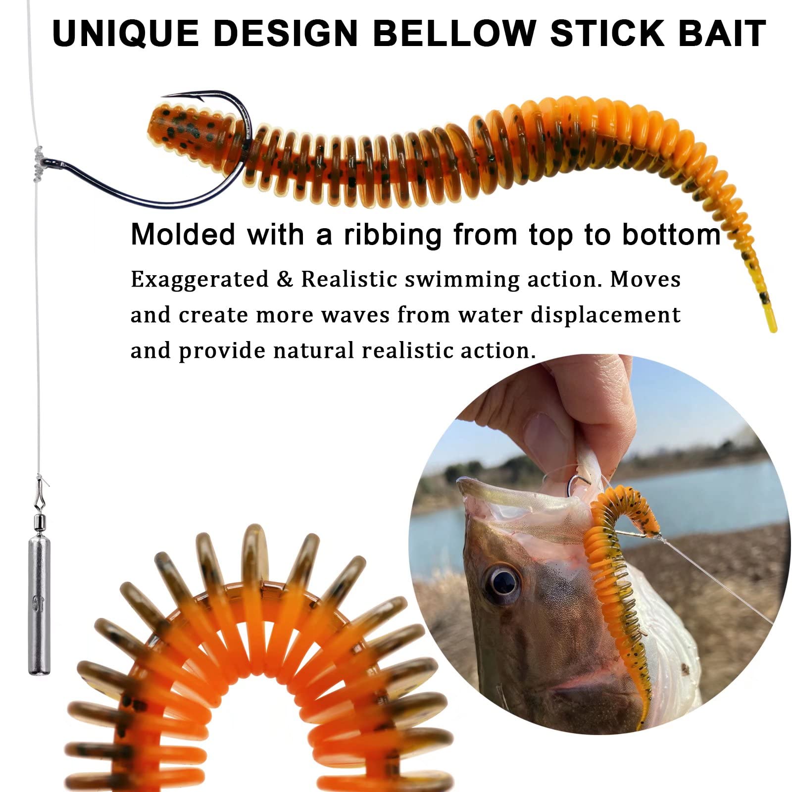 THKFISH Swimbaits for Bass Fishing,Soft Plastic Fishing Lures Bellows Shad Bellows Gill Soft Bait for Bass Fishing Worms for Bass Trout Walleye 3.15'' *6pcs 3.94'' *5pcs