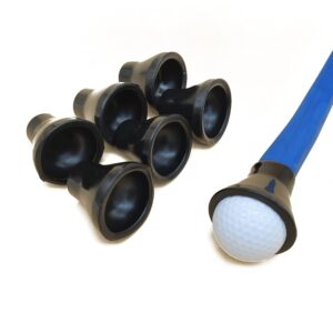 hh-golf 6 pack golf ball picker, suction cup golf ball retriever, golf ball pick up for end of putter