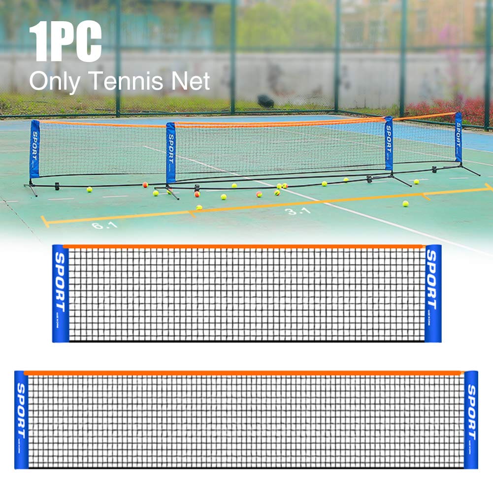 Portable Badminton Net for Tennis, Soccer Tennis, Pickleball, Kids Volleyball - Easy Setup Polyester Sports Net(Size:5.1m, Only Tennis Net,No Include Pole)