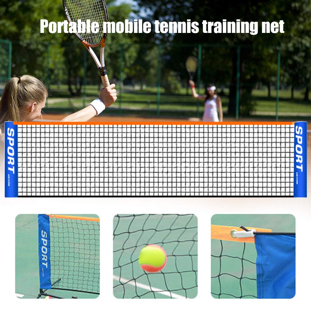 Portable Badminton Net for Tennis, Soccer Tennis, Pickleball, Kids Volleyball - Easy Setup Polyester Sports Net(Size:5.1m, Only Tennis Net,No Include Pole)