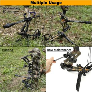 SUNYA Archery Compound Bow Stand with Flexible Clamping Jaws System