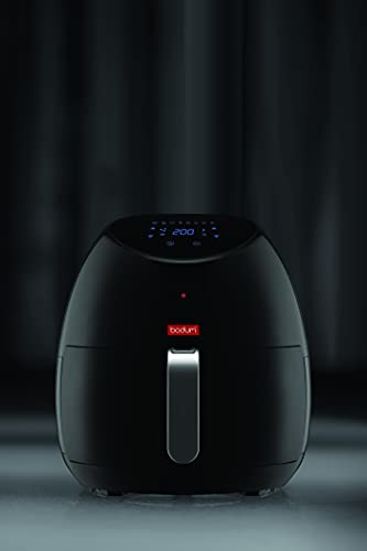 Bodum Melior Air Fryer with Digital Control Panel and 8 Presets, 169 Ounce, Black