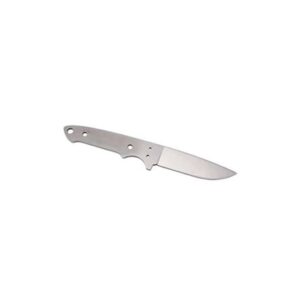 jantz usa idaho hunter knife blank for knifemaking, high carbon stainless steel blade, overall length 7-1/2"