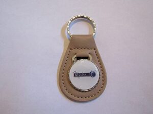 1965 1966 1967 marlin vintage logo leather keychain - beige