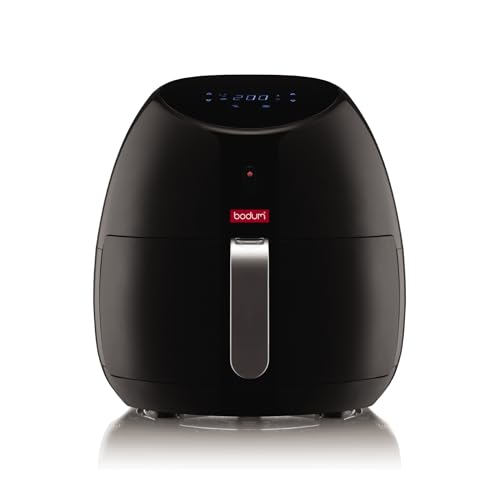 Bodum Melior Air Fryer with Digital Control Panel and 8 Presets, 169 Ounce, Black