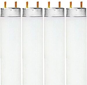 ge lighting (pack of 4) fluorescent f20t12 daylight, 24 inch, 20 watt t12, fluorescent light bulb