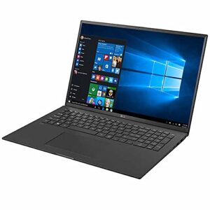 lg gram wqxga (2560x1600) ultra-lightweight laptop, intel evo with 11th gen core i7 1165g7 cpu, 16gb ram, 512gb ssd, thunderbolt 4, black, windows 10 home - 2021, 17-30.99 inches (17z90p-k.aac8u1)