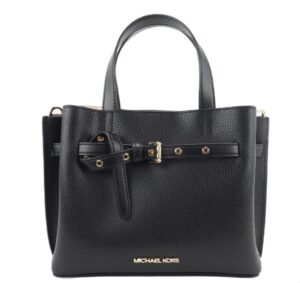 michael kors emilia small leather satchel black crossbody