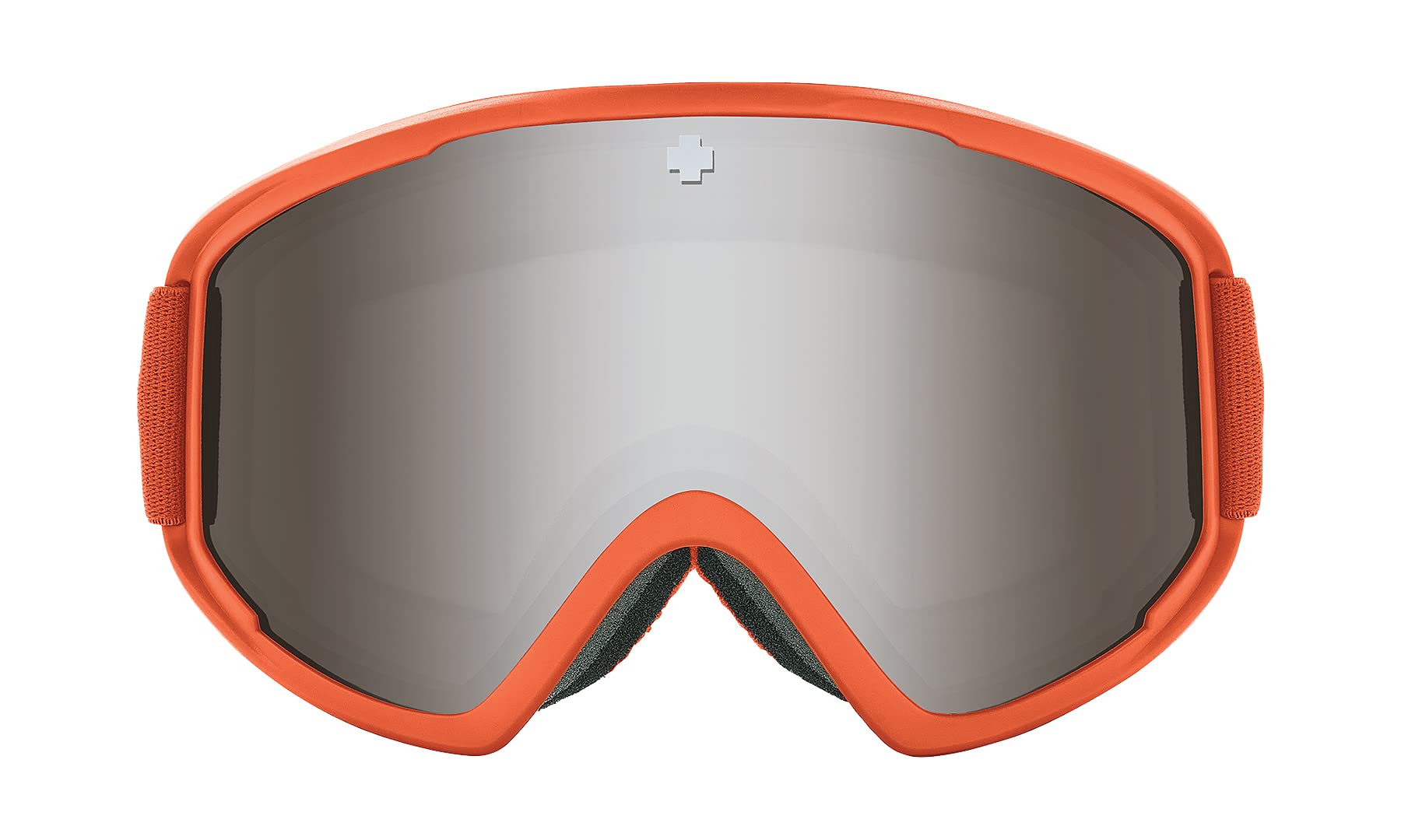 SPY Optic Crusher Elite Snow Goggle, Winter Sports Protective Goggles, Color and Contrast Enhancing Lenses, SPY Orange - Bronze with Silver Spectra Mirror Lenses