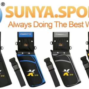 SUNYA Arrow Quiver, Hip Quiver for Compound Bow and Recurve Bow. Bow Quiver for Arrows. Field Archery Quiver - 3 Arrow Holder Slot