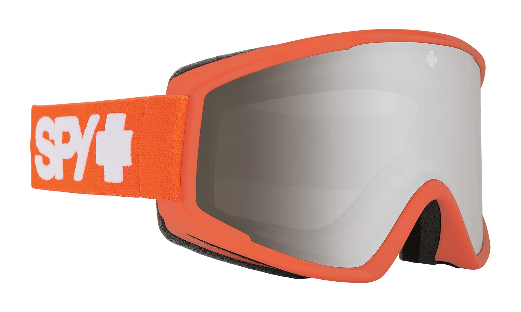 SPY Optic Crusher Elite Snow Goggle, Winter Sports Protective Goggles, Color and Contrast Enhancing Lenses, SPY Orange - Bronze with Silver Spectra Mirror Lenses