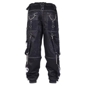 Prime Quality Gothic Bondage Black Big Skull Men Pant Alternative Punk Rock Emo Trouser Pant Shorts/USA (42)