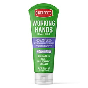 o'keeffe's working hands night treatment hand cream; 7 oz tube; (pack of 1)