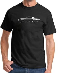 1967-71 ford thunderbird classic outline design print tshirt xxxx-large black