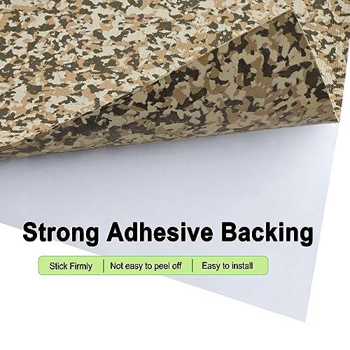 EVA Foam Boat Decking Self Adhesive Boat Flooring Camo Brushed 94.5"x23.6" Trimmable Marine Carpeting for Boats Swim Platform RV Flooring Kayak RV Stairs Cooler Tops Pontoon Golf Cart Non Slip Mats