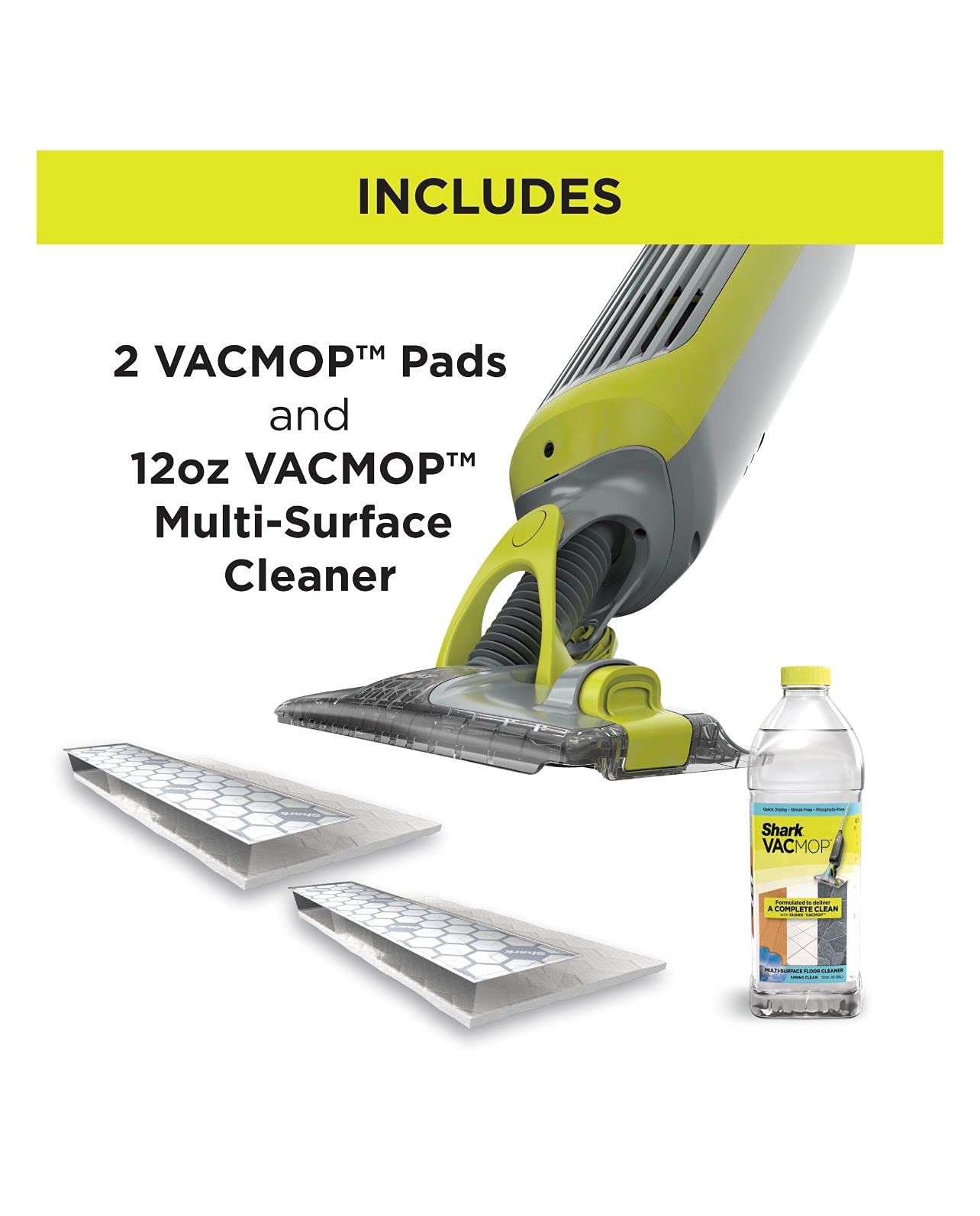 Shark VACMOP Cordless Hard Floor Vacuum Mop with Disposable VACMOP Pad, VM200