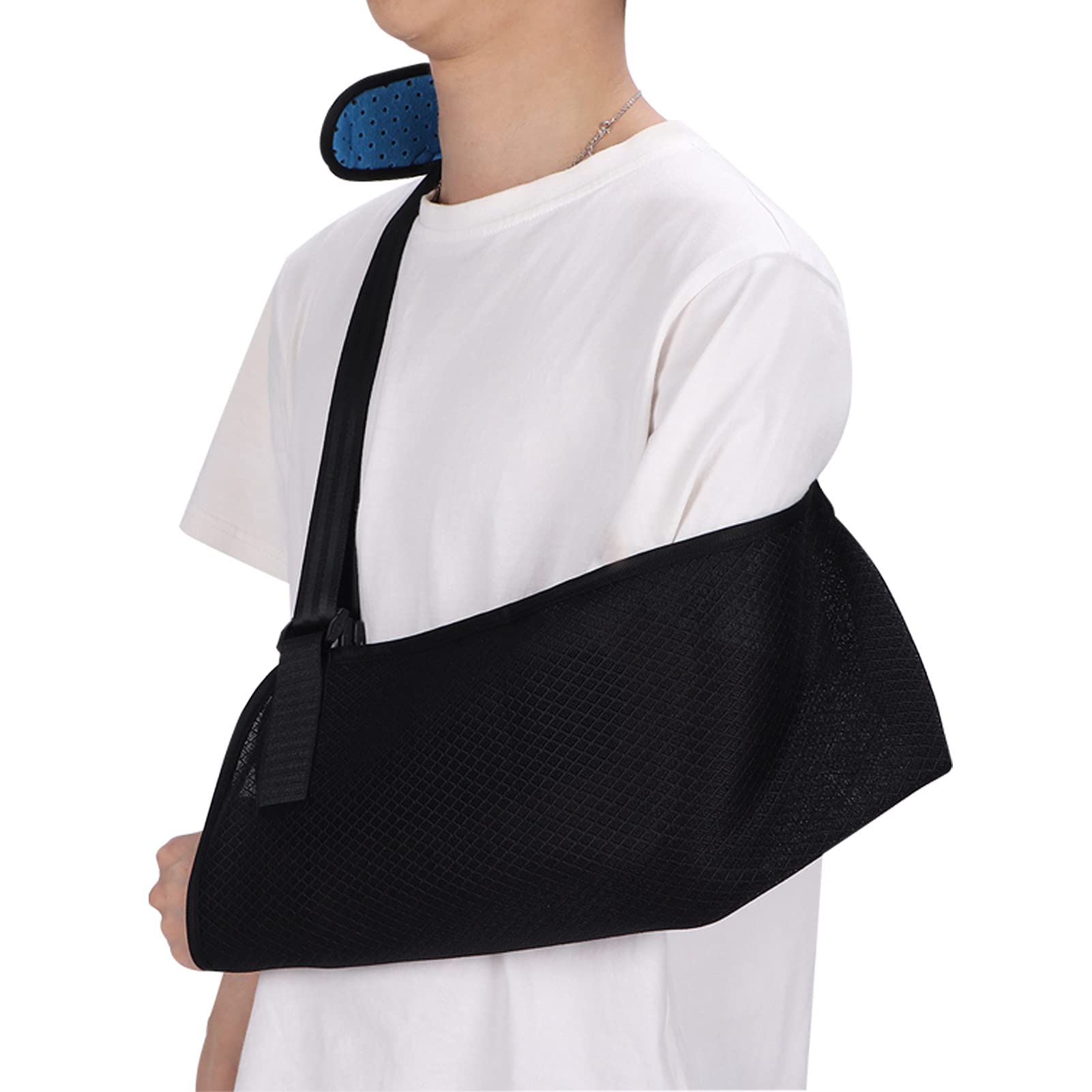 ZJchao Arm Sling, Adjustable Shoulder Immobilizer Stabilizer Brace Support Strap for Broken Fractured Arm Elbow Wrist, Shoulder Rotator Cuff Support Brace, Left and Right Arm