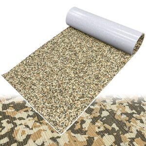 eva foam boat decking self adhesive boat flooring camo brushed 94.5"x23.6" trimmable marine carpeting for boats swim platform rv flooring kayak rv stairs cooler tops pontoon golf cart non slip mats